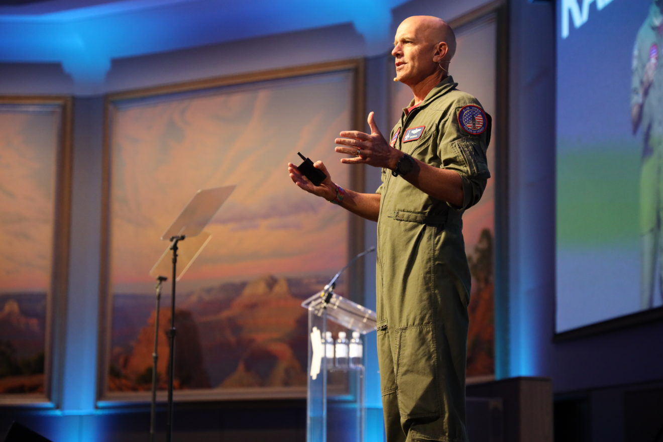 Air Force fighter pilot, Folds of Honor philanthropist delivers keynote ... Air Force fighter pilot, Folds of Honor philanthropist delivers keynote ...