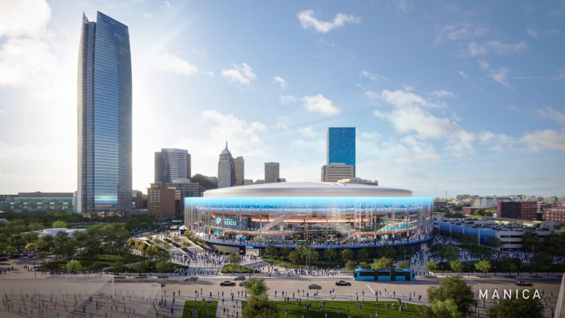 Mayor Holt unveils new Oklahoma City Thunder arena designs – Oklahoma ...